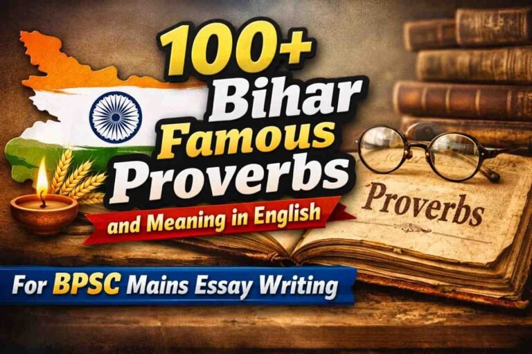 100+ Bihar Famous Proverbs and Meaning in English For BPSC Mains Essay ...